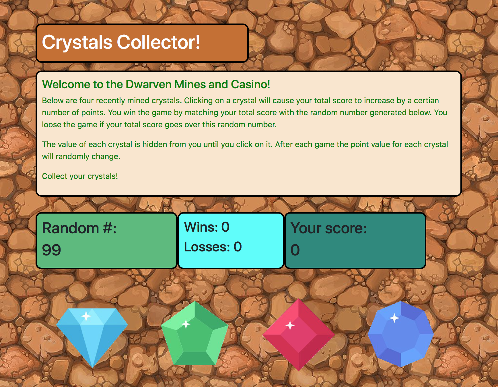 GitHub - Gamlilorien/crystal-game